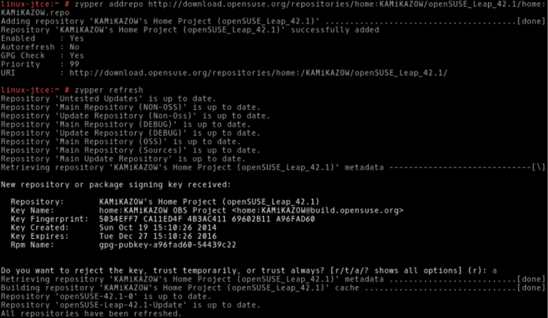 Converting a deb into rpm using alien on openSUSE – Blog by Jay Mutkawoa (Nitin)