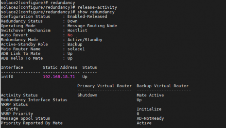Setting up Active/Standby Redundancy MessageVPN with Solace PubSub+ – Blog by Jay Mutkawoa (Nitin)